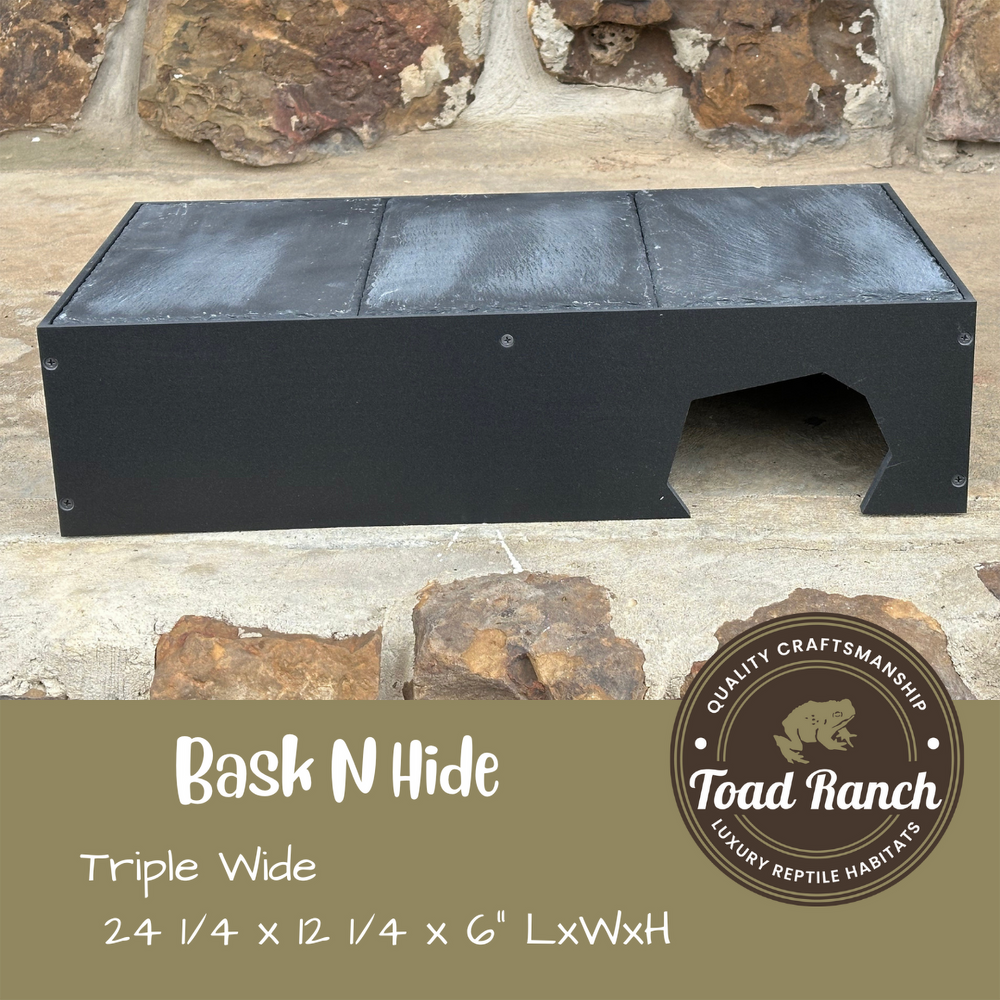 Bask-N-Hide | Reptile Basking Platform and Hide Box – Toad Ranch